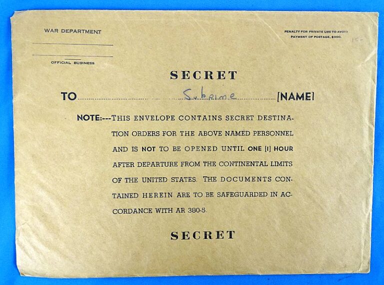 Named WWII Army Air Force Document Group – Griffin Militaria