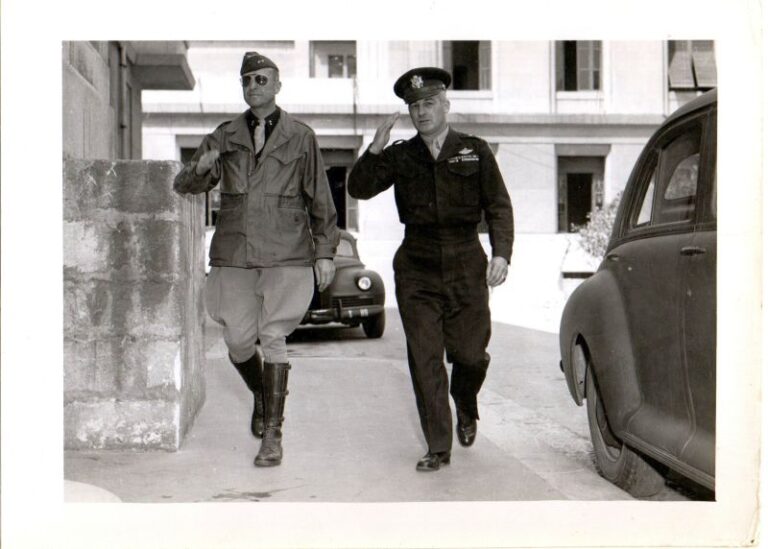 Photograph of General’s Mark Clark and Nathan Twining – 6″ X 8-1/4 ...