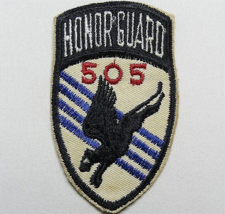 1950’s-60’s 505th Airborne Infantry Honor Guard Patch – Griffin Militaria