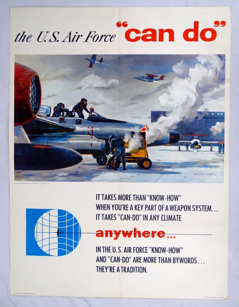 1956 U.S. Air Force Poster “The U.S. Air Force ‘Can Do’ “ – Griffin ...