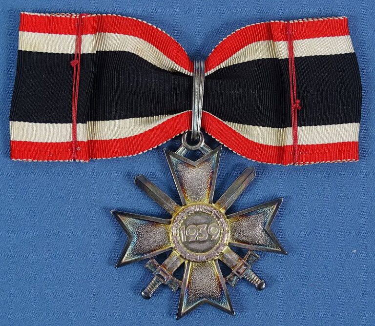 Knight’s Cross of the War Merit Cross with Swords in 900 Silver by ...