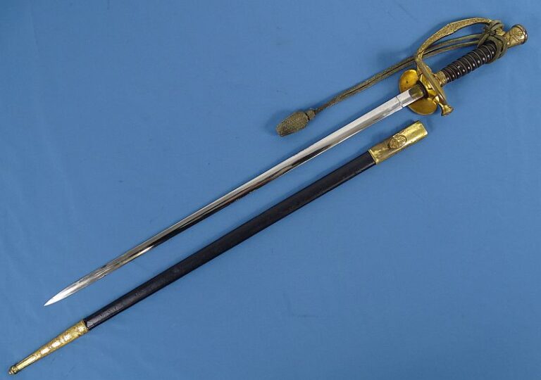 Japanese Army Field Grade Officer Type 19 Court Style Full Dress Sword ...
