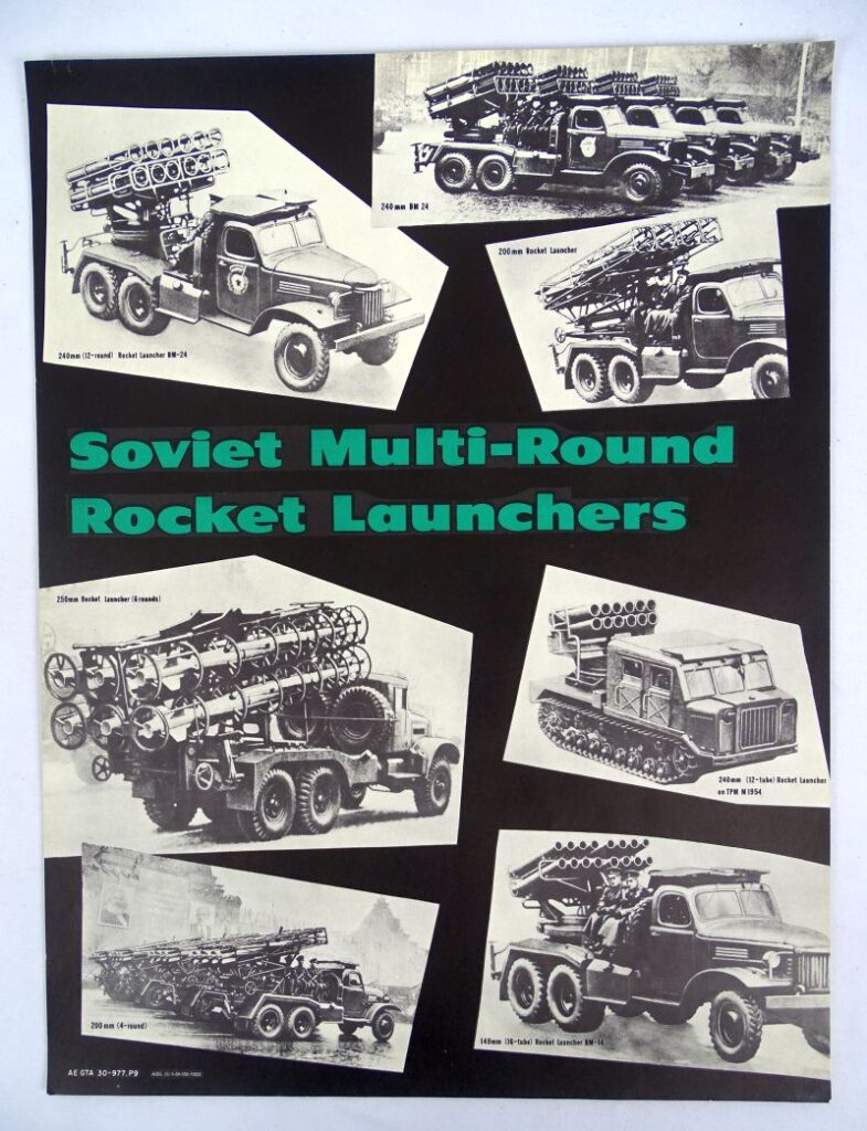 Cold War Poster: Soviet Multi-Round Rocket Launchers – Griffin Militaria