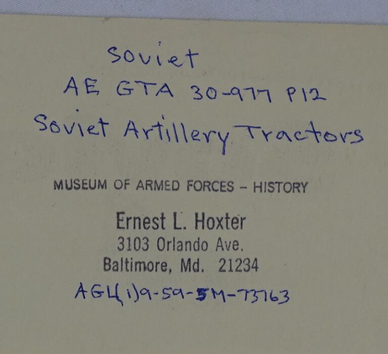 Cold War Poster: Soviet Artillery Tractors – Griffin Militaria