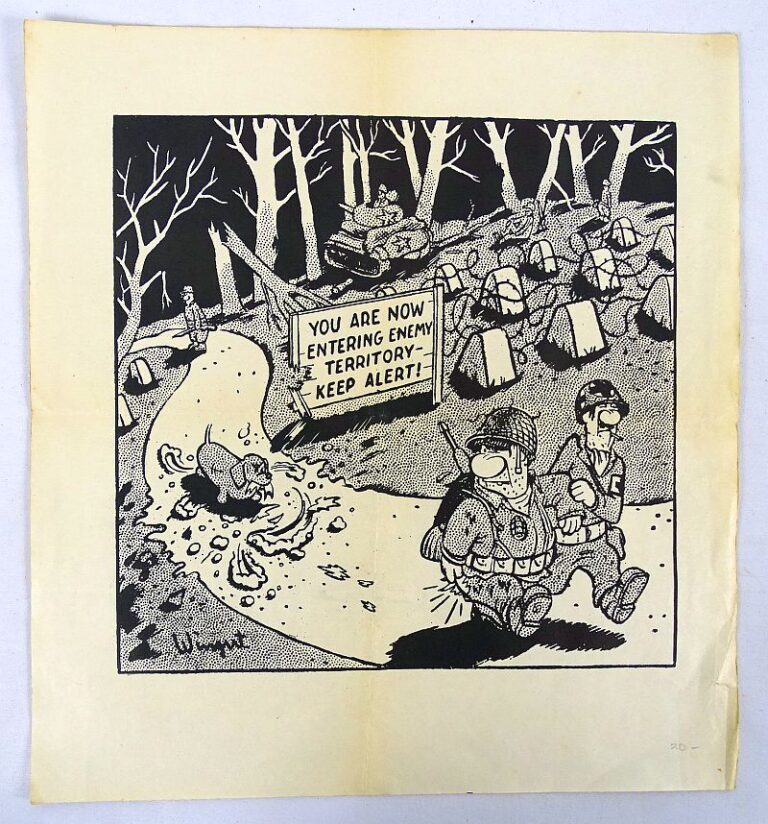 WWII Cartoon Poster: A Dachshund Defends the Siegfried Line – Griffin ...