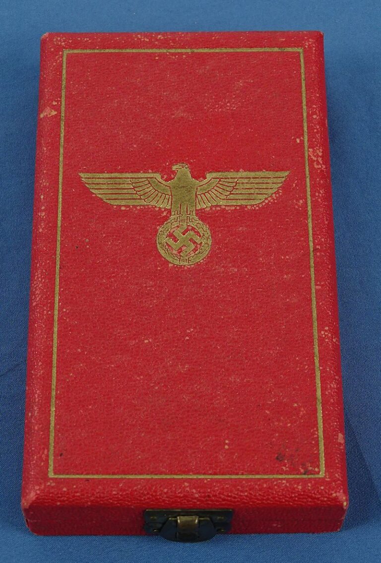 Cased German Eagle Order Third Class with Swords in 900 Silver Marked ...