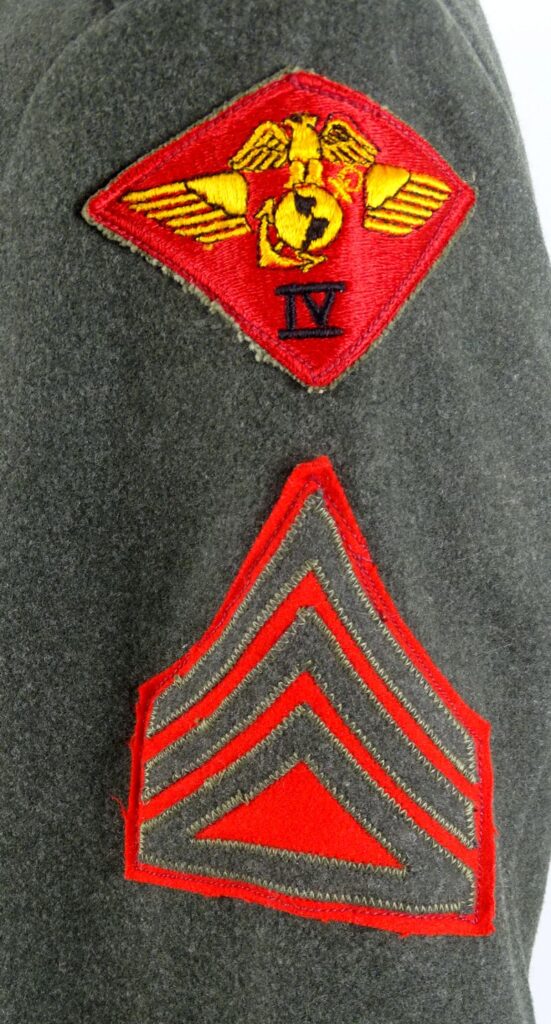 1942 Dated U.S. Marine Corps IV Air Wing Staff Sergeant Tunic – Griffin ...