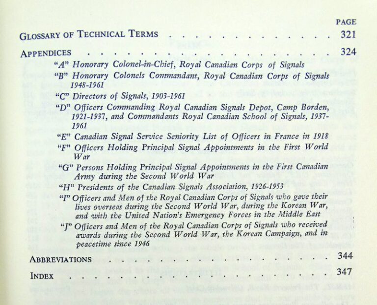 History of the Royal Canadian Corps of Signals 1903-1961 – Griffin ...