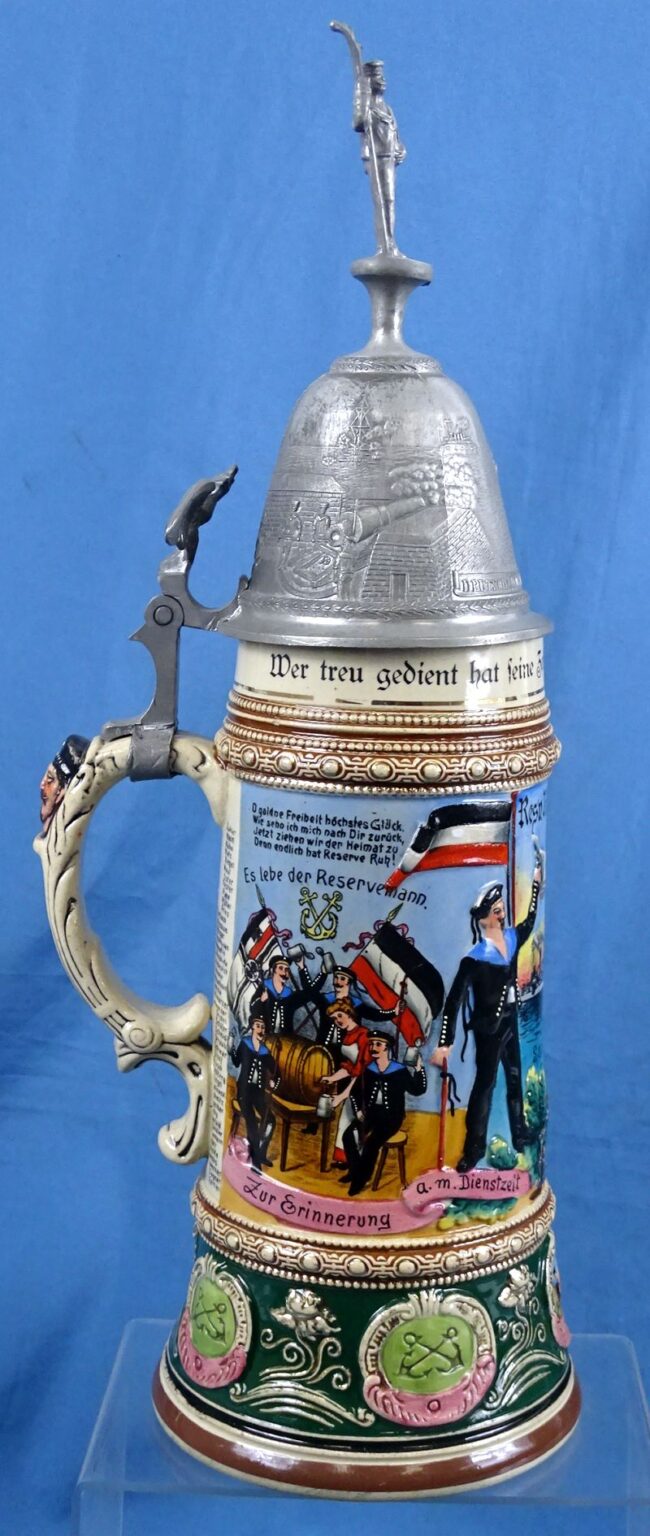 Named Imperial German Kriegsmarine Battleship SMS Rheinland Reservist ...