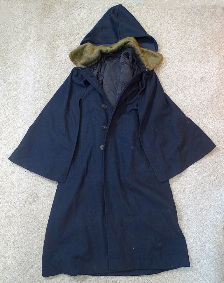 WWII Private Purchase Japanese Navy Officer Hooded Wool Caped Cloak ...