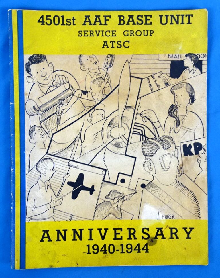 4501st AAF Base Unit Service Group ATSC Anniversary 1940-1944 Booklet ...