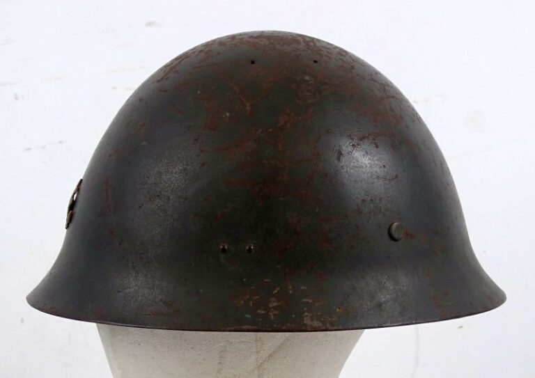 Uncommon WWII Japanese Navy Shipboard Personnel Grey Combat Helmet ...