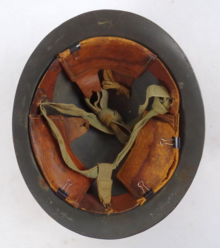 Uncommon WWII Japanese Navy Shipboard Personnel Grey Combat Helmet ...