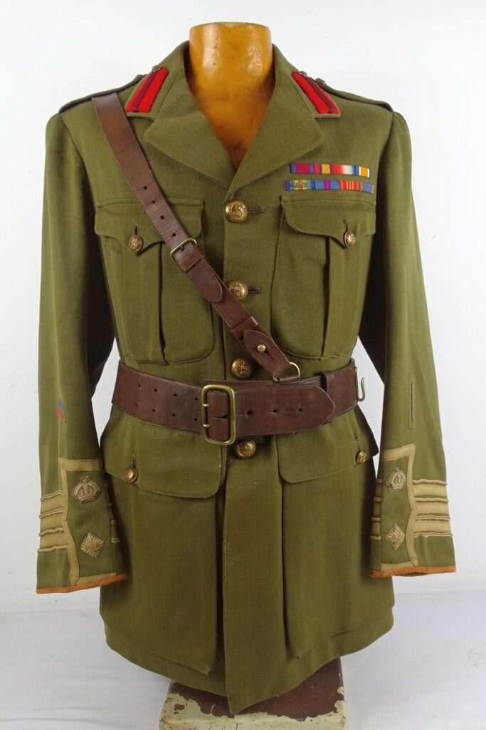 Named WWI British Lieutenant Colonel DSO Recipient Cuff Rank Uniform ...