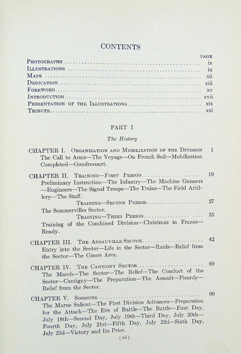 History of the First Division – Griffin Militaria