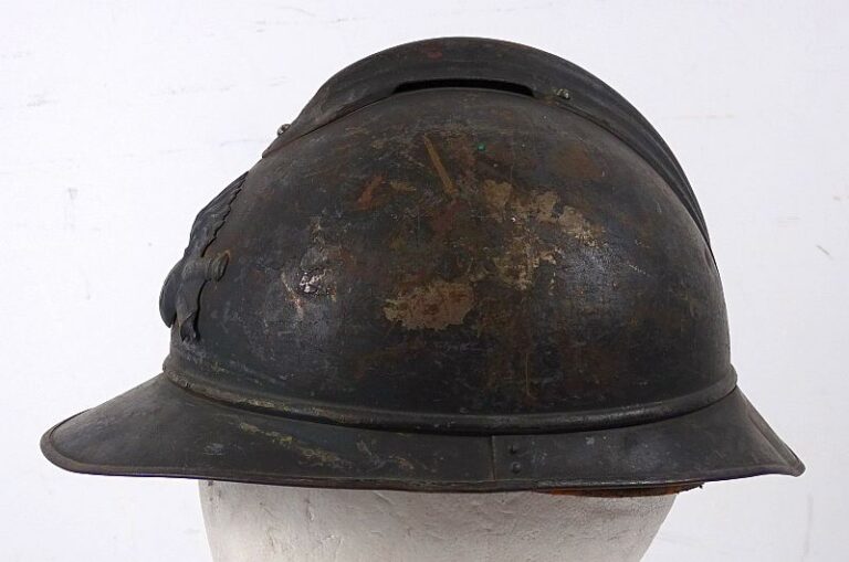 French WWI Model 1915 Adrian Artillery Helmet – Griffin Militaria