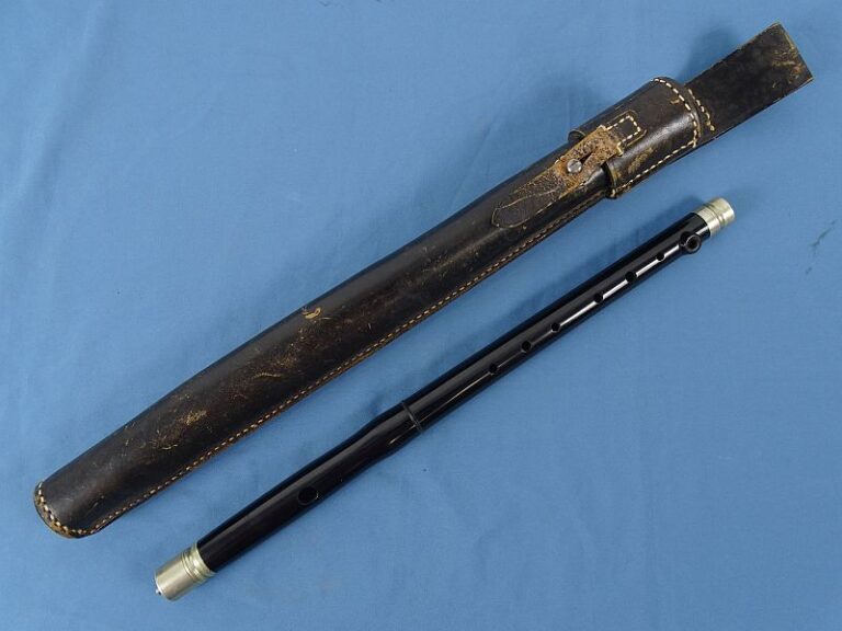 WWII German Military Fife in 1942 Dated Black Leather Case – Griffin ...