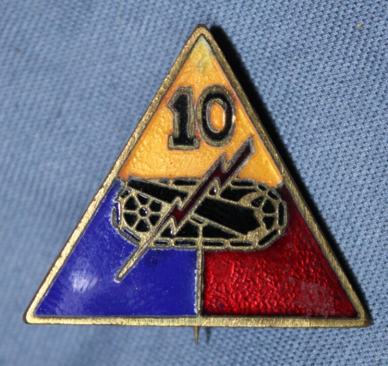 WWII 10th Armored Division Patch Type Crest DI – Griffin Militaria