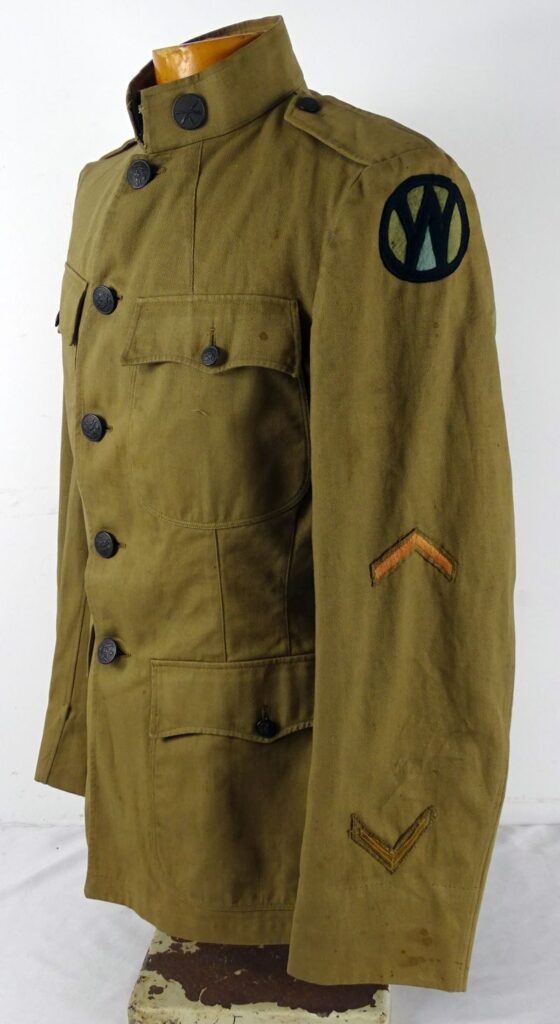WWI 89th Division Infantry Cotton Tunic – Griffin Militaria