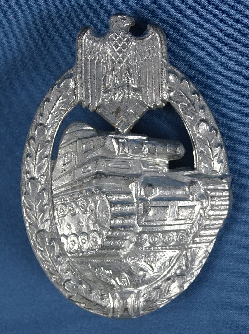 Near Mint Panzer Assault Badge in Silver Marked “L/53” (Hymmen & Co ...