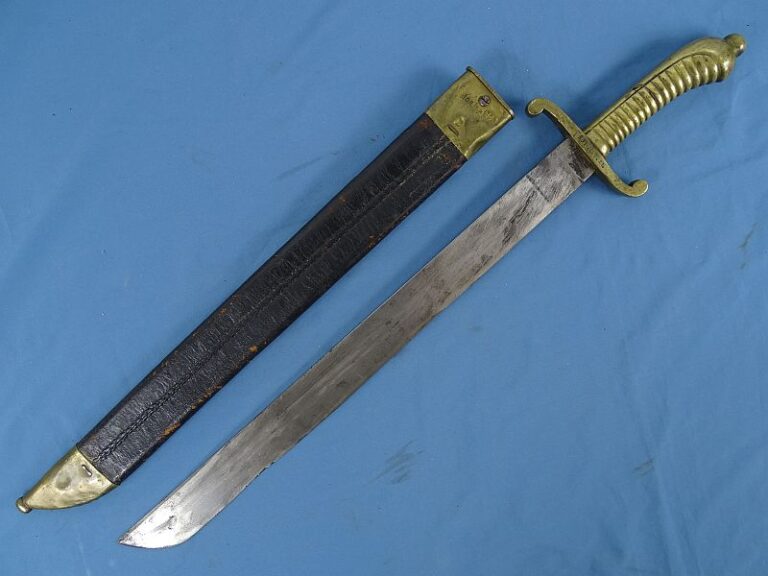 Unit Marked Model 1845 Imperial German Saxon Faschinenmesser – Griffin ...