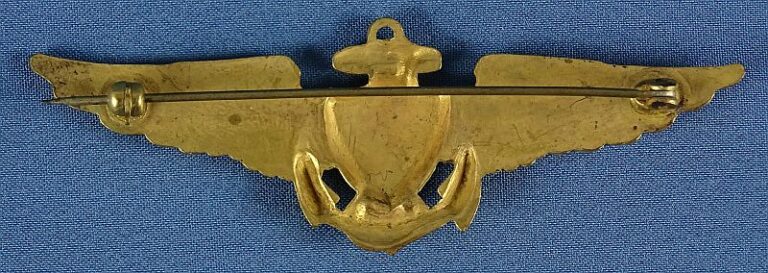 WWII Pin Back U.S. Navy Aviator Wing – Griffin Militaria