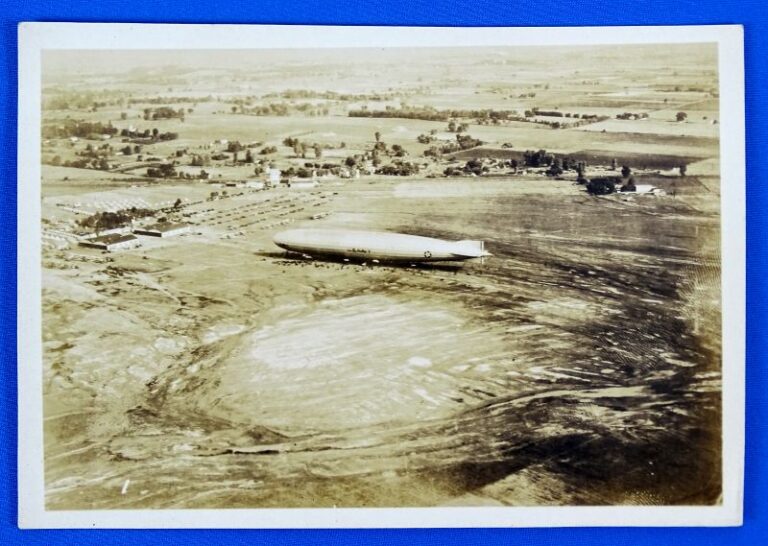 1920’s Aerial Photograph of the U.S. Navy Airship ZR-1 “USS Shenandoah ...