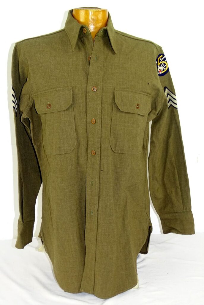 WWII Wool 5th Army Air Force Sergeant Shirt with Australian Made Patch ...