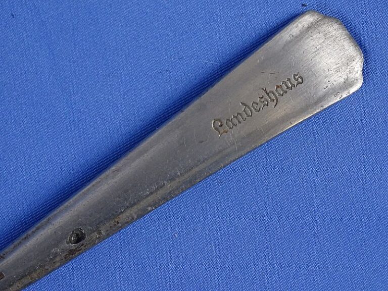 Large German Soup Spoon Marked “Landeshaus” – Griffin Militaria