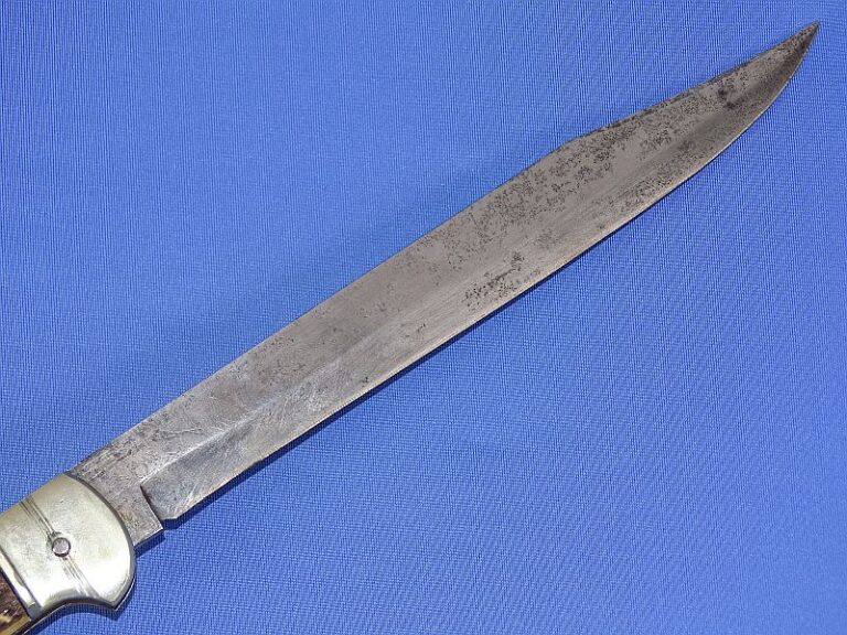 German Stag Grip Folding Bowie Knife – Griffin Militaria