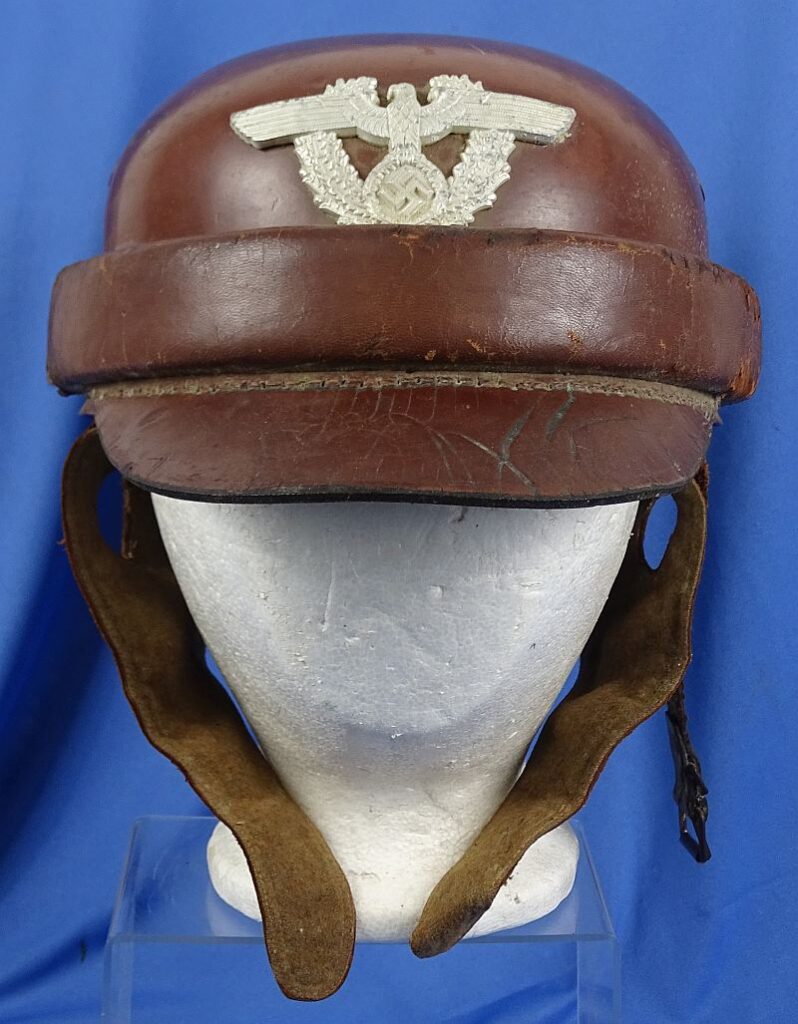 Third Reich Motorized Gendarmerie Motorcycle Crash Helmet by Erel ...