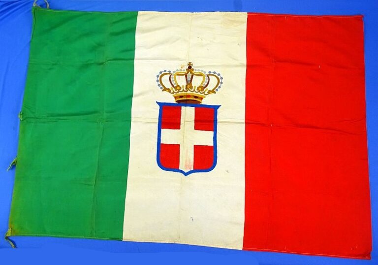 Large Silk Embroidered Kingdom of Italy Flag – Griffin Militaria