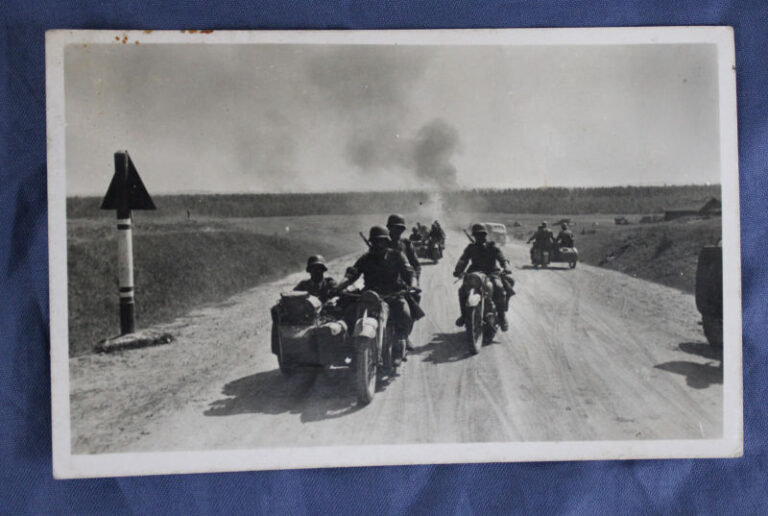 WWII German Motorcycles Postcard – Griffin Militaria