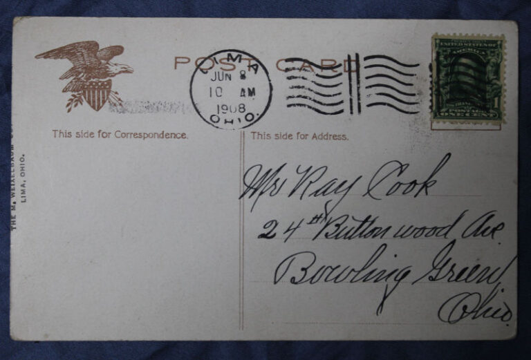 GAR 42nd Annual Encampment Lima Ohio 1908 Postcard – Griffin Militaria