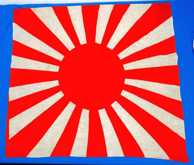 WWII Japanese Army Rising Sun Flag – Griffin Militaria