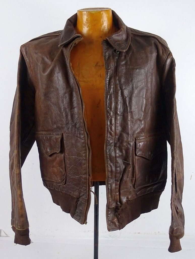 WWII 8th Air Force Painted A2 Flight Jacket by Aero Leather with the ...