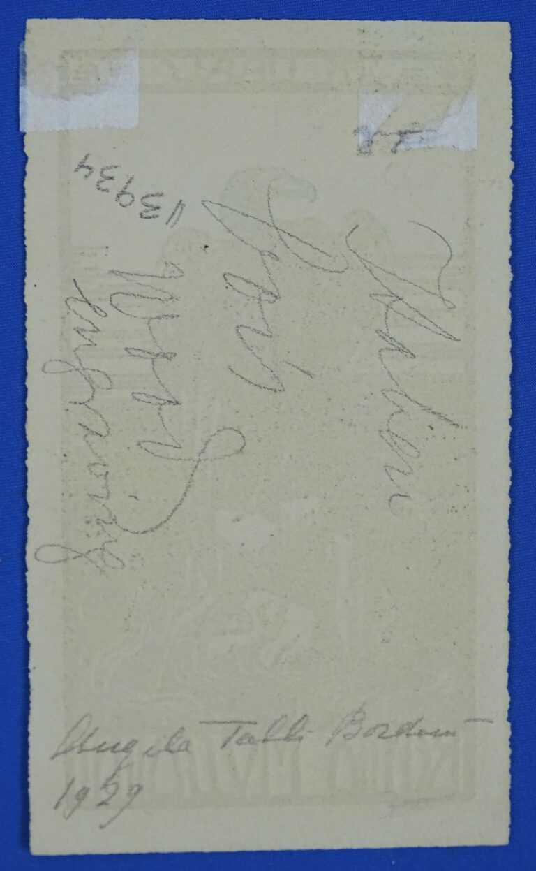 Benito Mussolini Personal Library Bookplate – Griffin Militaria