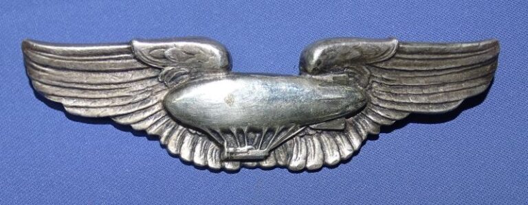 1930’s Airship Pilot Wing – “Gus Mfg Co Phila Pa.” – Griffin Militaria