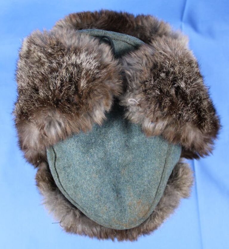 WWII German Army Winter Fur Cap – Griffin Militaria