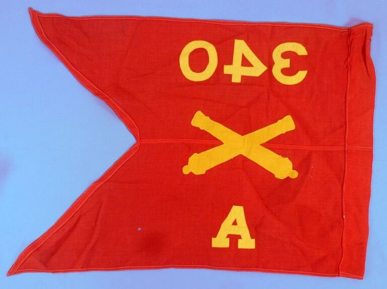 WWII 340th Field Artillery Battalion (89th Infantry Division) Guidon ...
