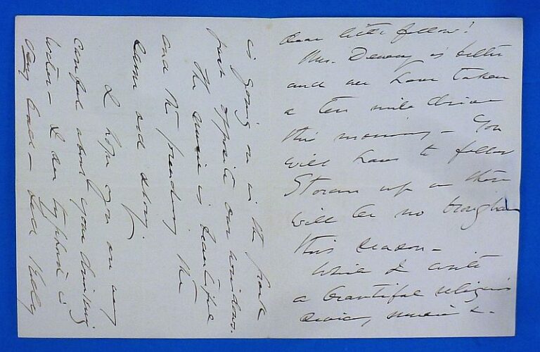 Handwritten Letter of Admiral of the Navy George Dewey – Griffin Militaria