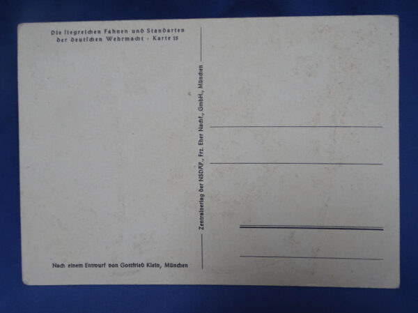 WWII German Luftwaffe Standard Flag Postcard 4-1/8 X 5-3/4″ – Griffin ...