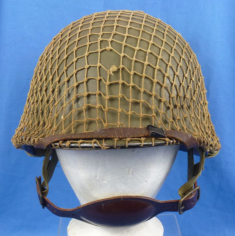 WWII Front Seam Fixed Bale M1 Paratrooper Helmet – Griffin Militaria