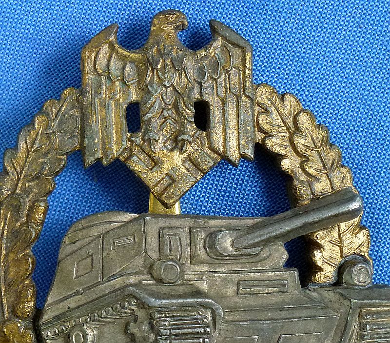 Army / Waffen SS Panzer Assault Badge Numbered “75” by JFS – Griffin Militaria