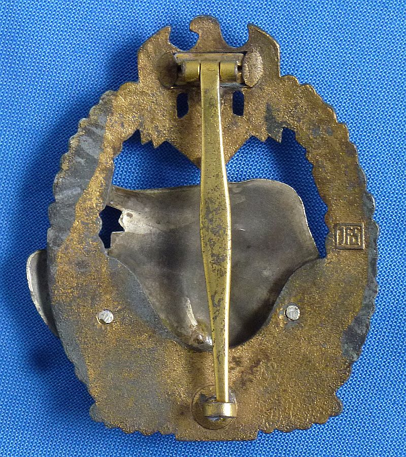 Army / Waffen SS Panzer Assault Badge Numbered “75” by JFS – Griffin Militaria