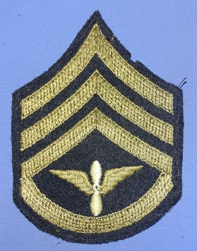 WWII Army Air Corps Staff Sergeant Chevron – Griffin Militaria