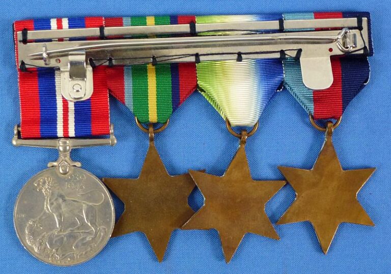 WWII British Royal Navy Medals Bar – Griffin Militaria