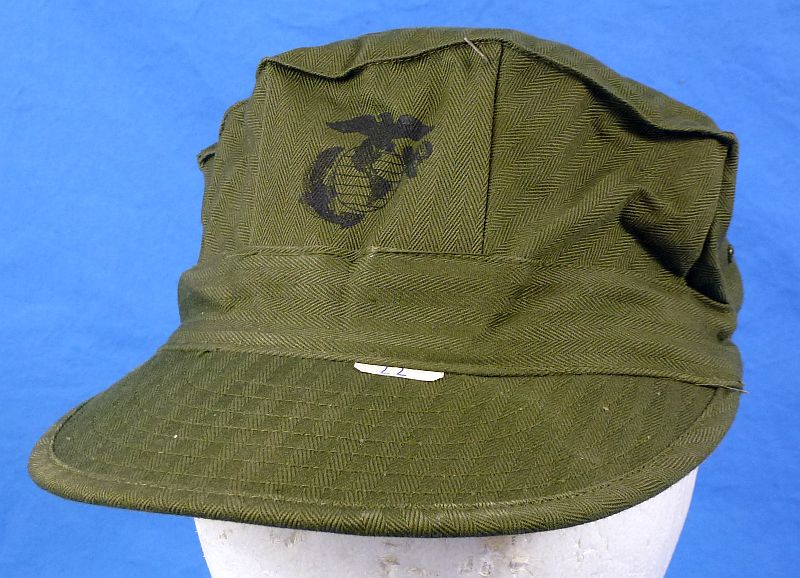 Mint Unissued USMC P44 HBT Utility Cap with Cutter Tags – Griffin Militaria