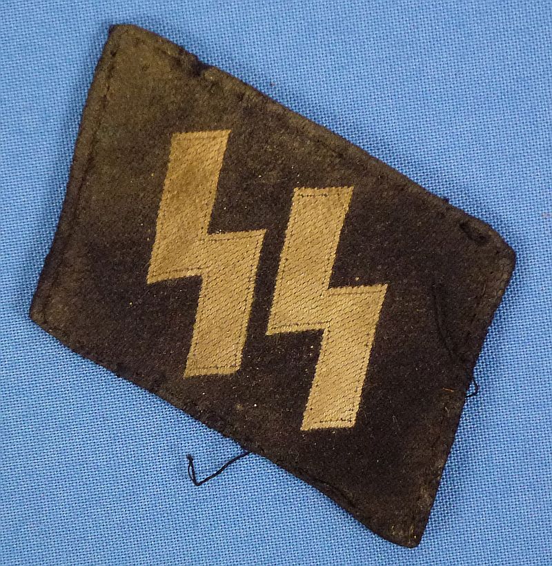 SS Runes EM/NCO Collar Tab Removed from a Uniform – Griffin Militaria