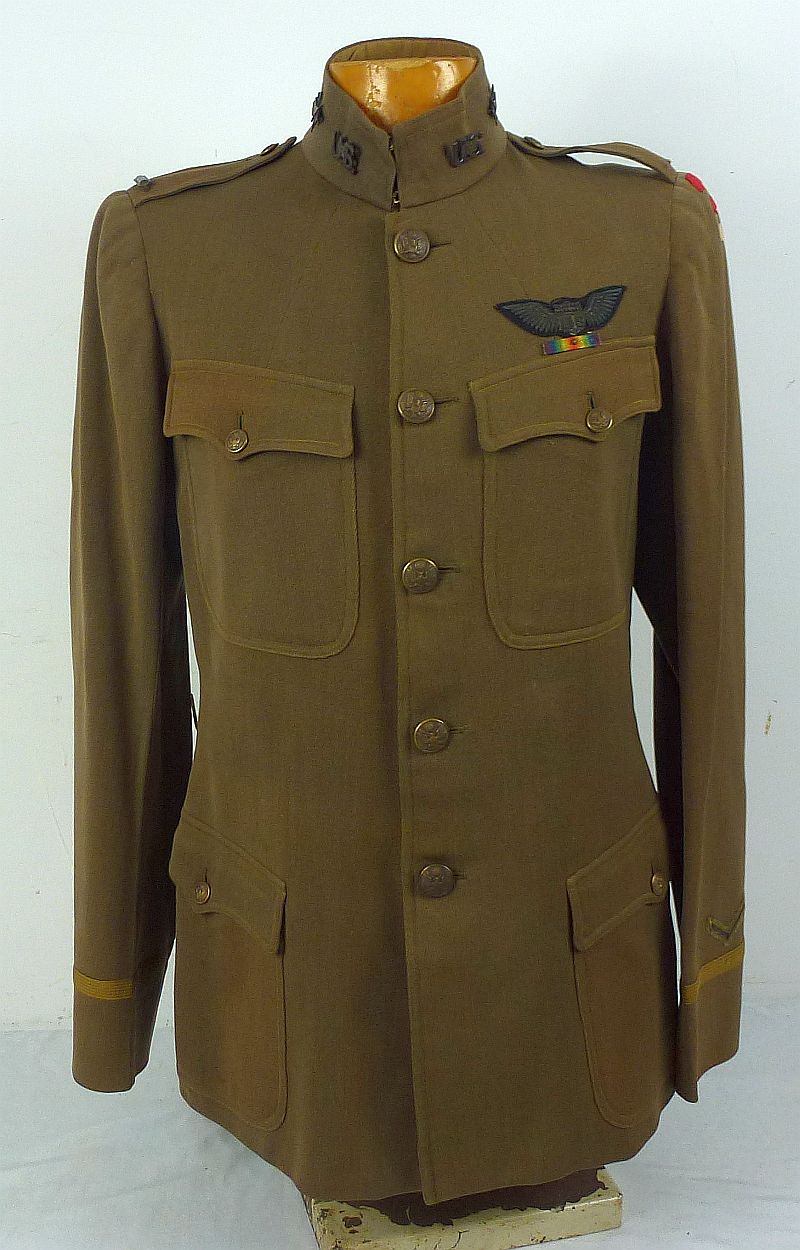 Named WWI Army Air Service Pilot’s Uniform – Griffin Militaria